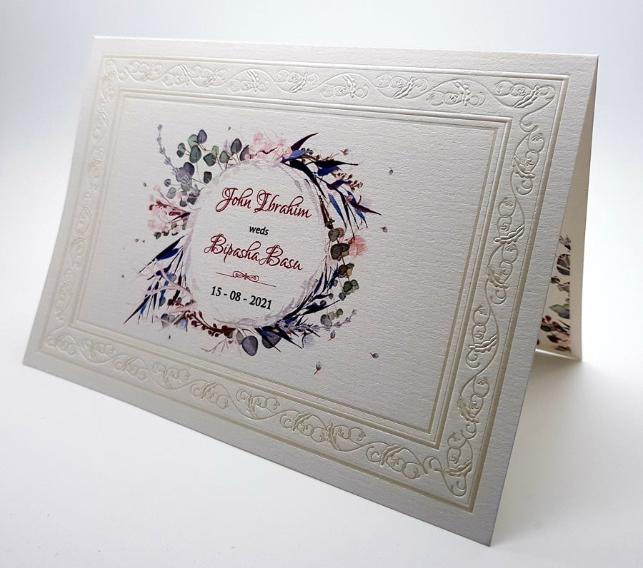 Panache 3077 - 202 Floral Invitation – Shadicards.Com
