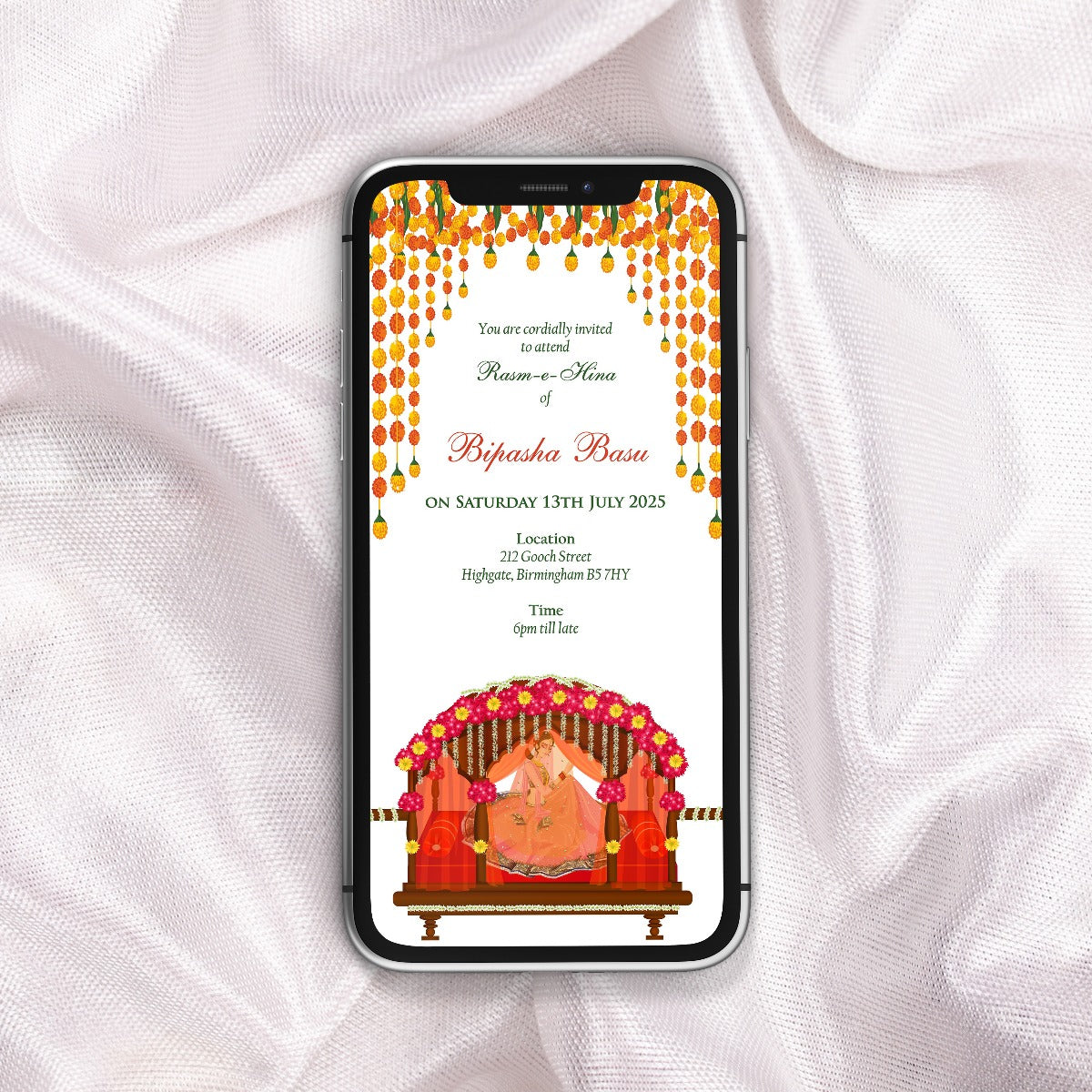Paperless Digital Mehndi/ Dholki / Sangeet Invitation 327 – Shadicards.Com