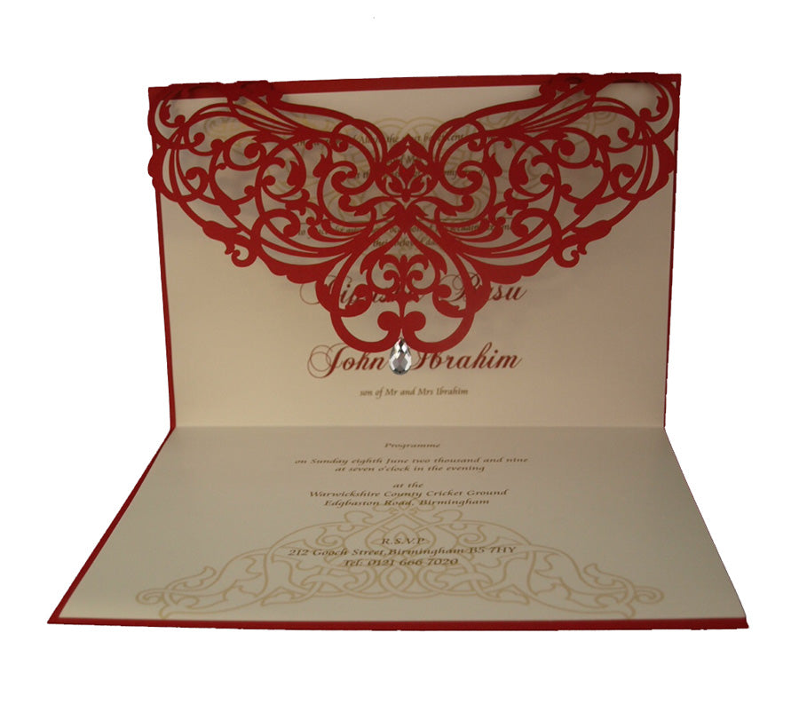 CW 3108 Laser Cut Invitation – Shadicards.Com