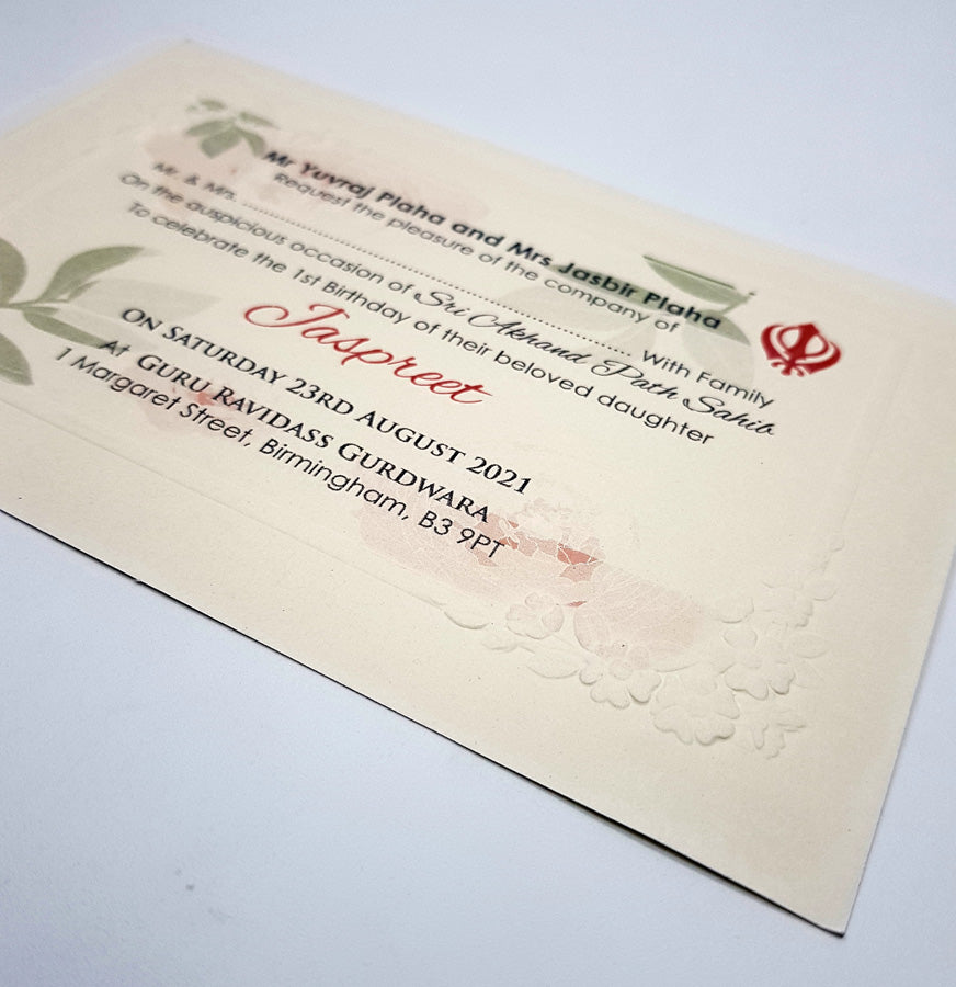 Paanache 5112 - 102 Akhand Path Invitation – Shadicards.Com