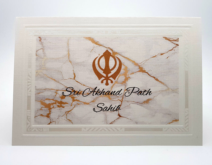 Panache 823 Marble Akhand Path Invitation – Shadicards.Com