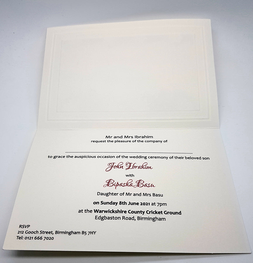Panache 823- 101 Floral Invitation – Shadicards.Com