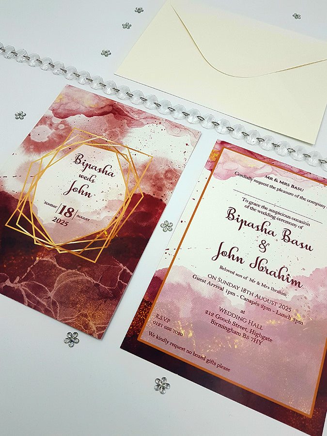 ABC 1061 A5 Printed Invitation – Shadicards.Com
