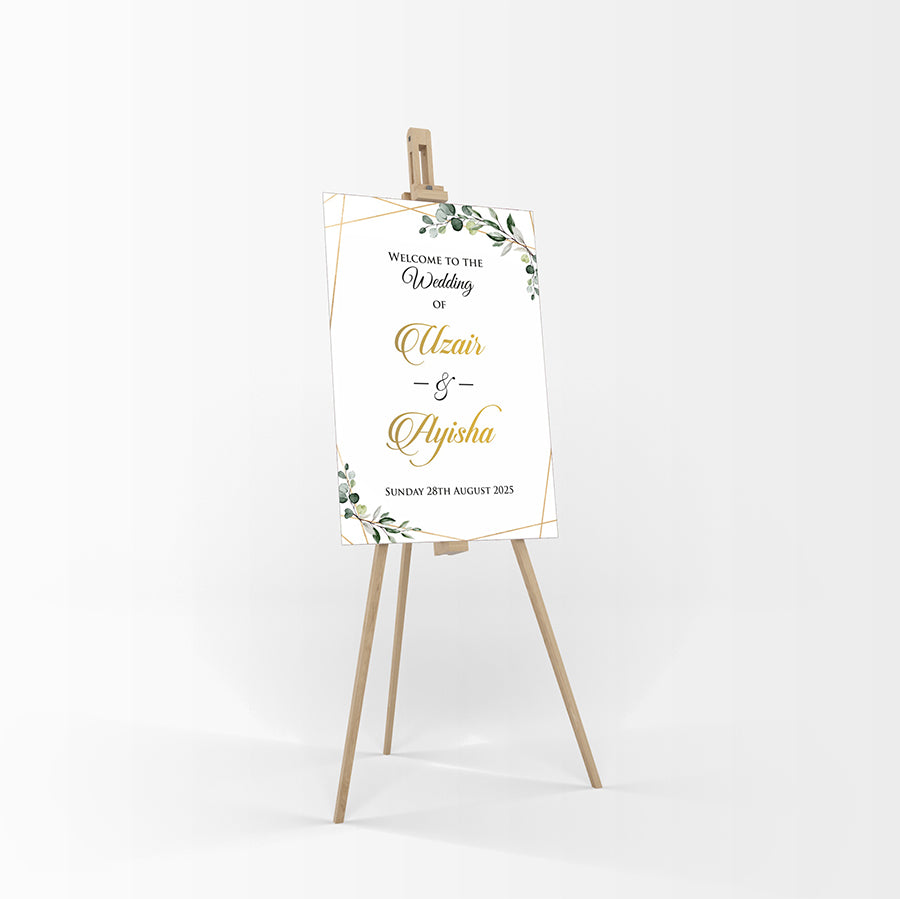 Leafy – A1 Mounted Welcome Poster – Shadicards.Com