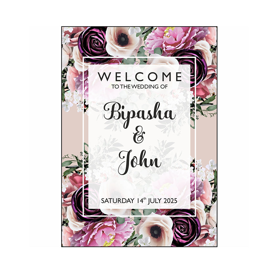 Dark Cream – A1 Mounted Welcome Poster – Shadicards.Com