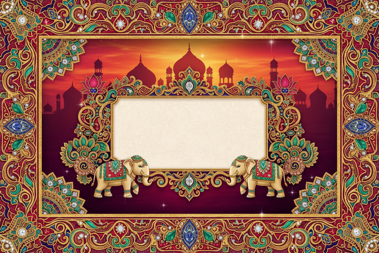Bollywood-Inspired Wedding Invitations | Glam, Drama & Luxury Designs ...