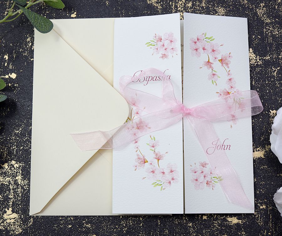Floral A5 Double Sided Invitation – Shadicards.Com