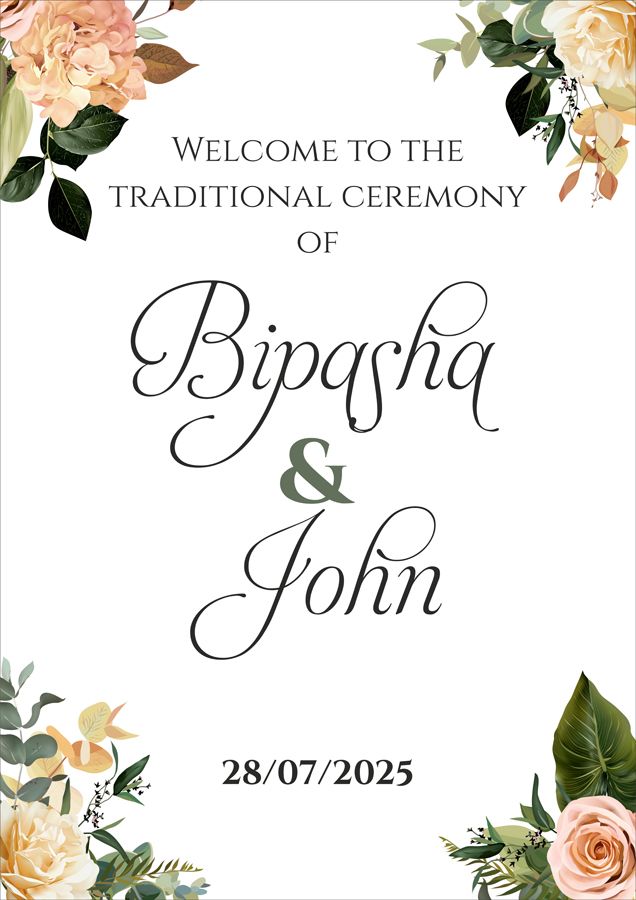 2029 – A1 Mounted Welcome Poster – Shadicards.Com