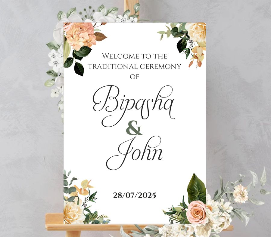 2029 – A1 Mounted Welcome Poster – Shadicards.Com