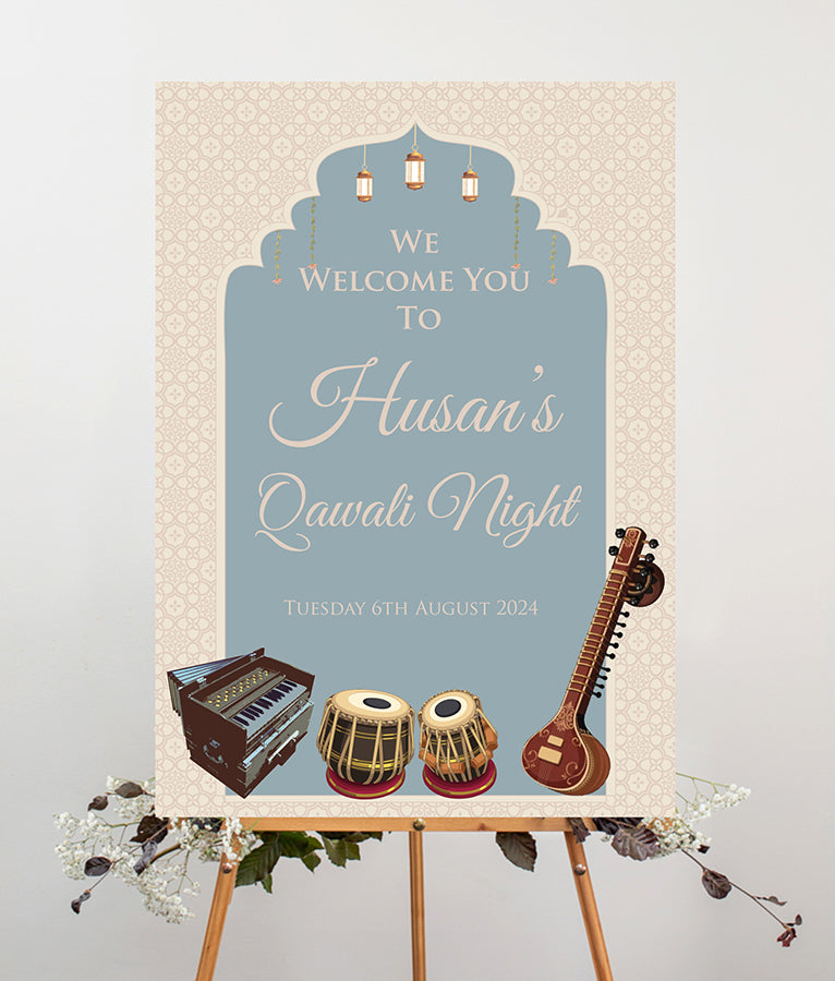 Qawali Poster 2045 – A1 Mounted Welcome Poster – Shadicards.Com