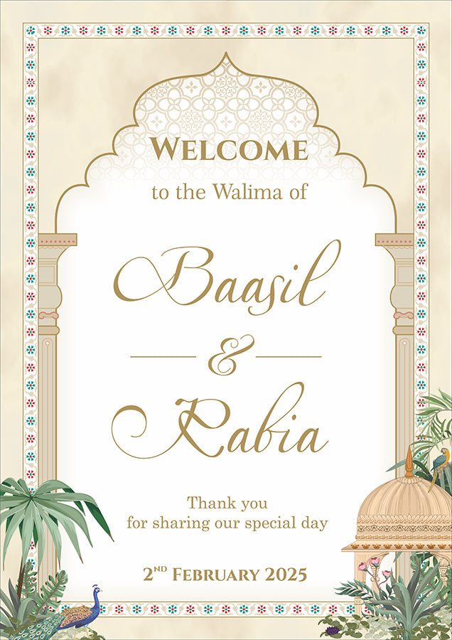 2064 Portrait Personalised Wedding Welcome Poster – A1 Welcome Board ...