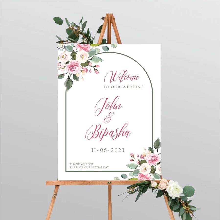 2024 – A1 Mounted Welcome Board Poster – Shadicards.Com