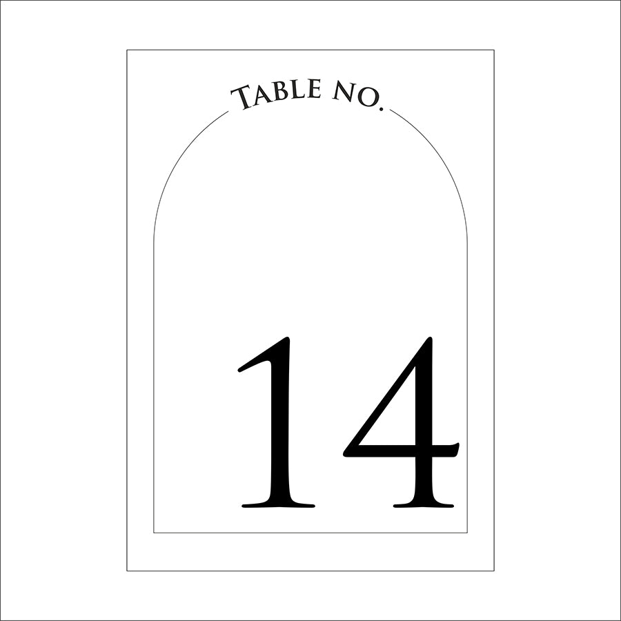 Personalized A5 Wedding Table Numbers: Tailored Elegance for Your Spec ...