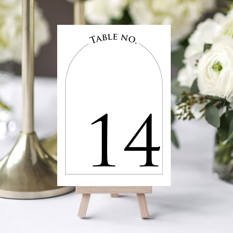 Personalized A5 Wedding Table Numbers: Tailored Elegance for Your Spec ...
