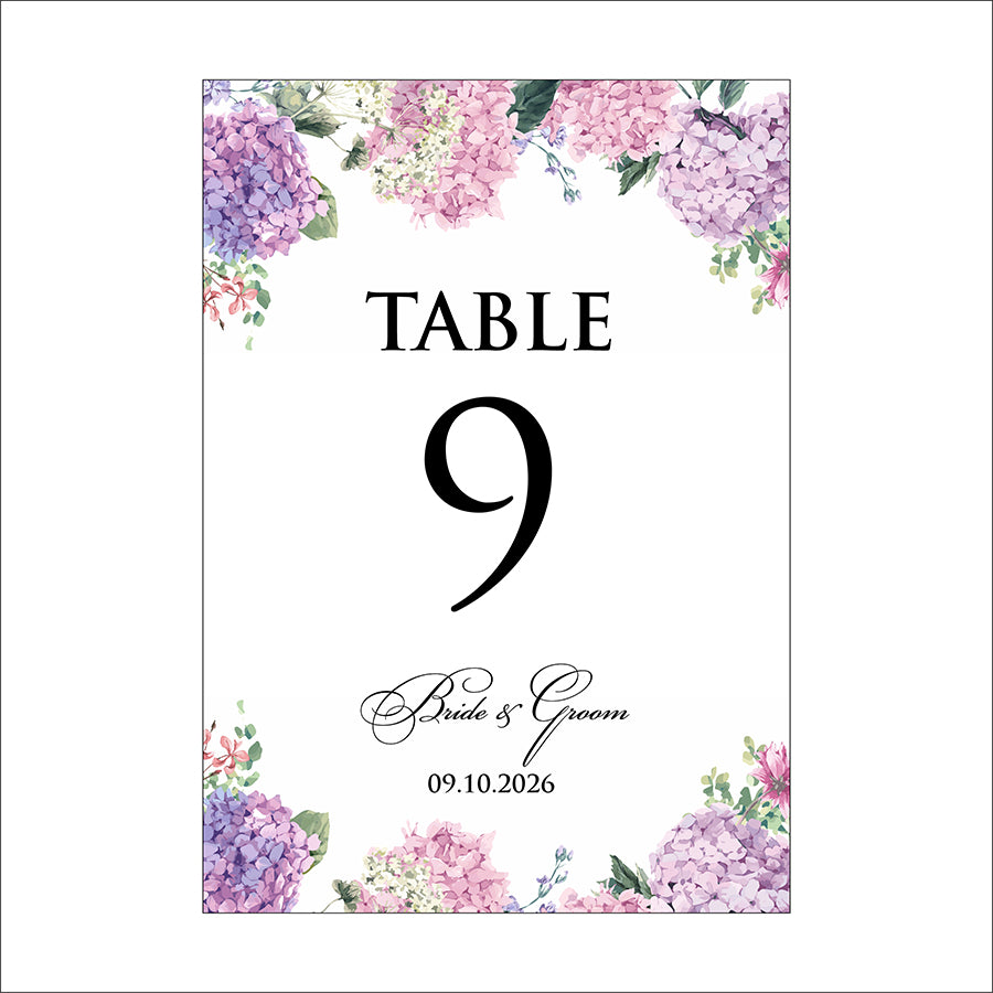 Personalized A5 Wedding Table Numbers: Tailored Elegance for Your Spec ...