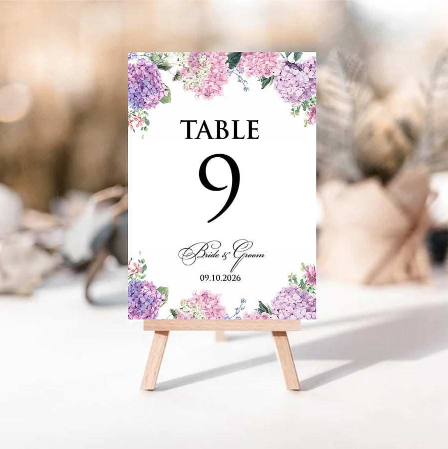 Personalized A5 Wedding Table Numbers: Tailored Elegance for Your Spec ...