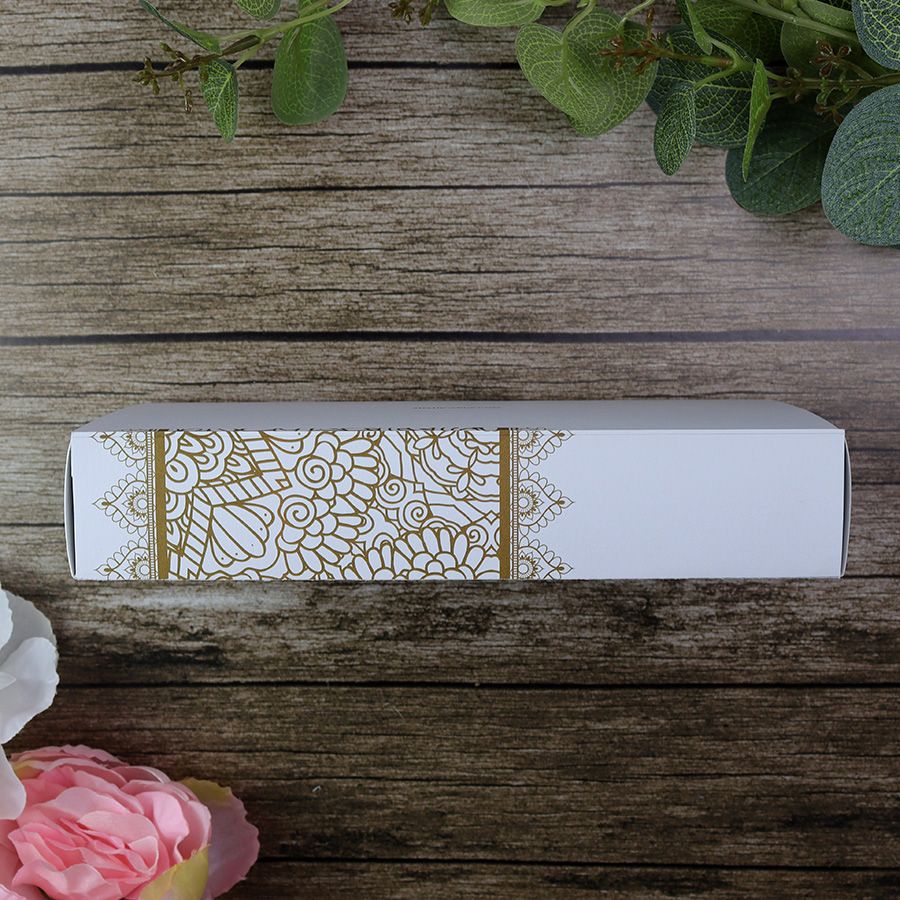 Personalized Gold Print Sweet/Mithai Box MB 101 – Shadicards.Com