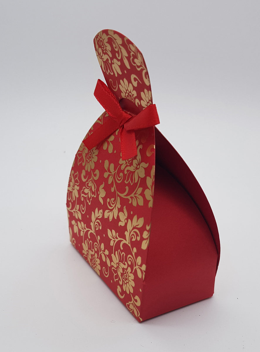 LC 007 Red Laser Cut Favour Box – Shadicards.Com