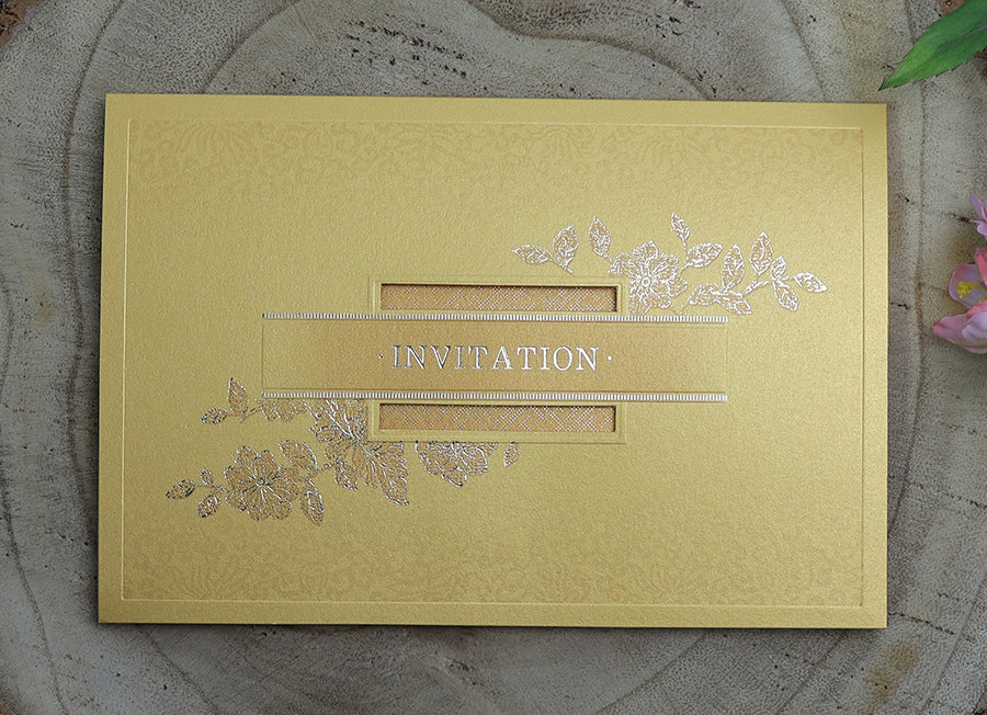 Panache 5010 Goldie Bronze Iridescent party invitation – Shadicards.Com