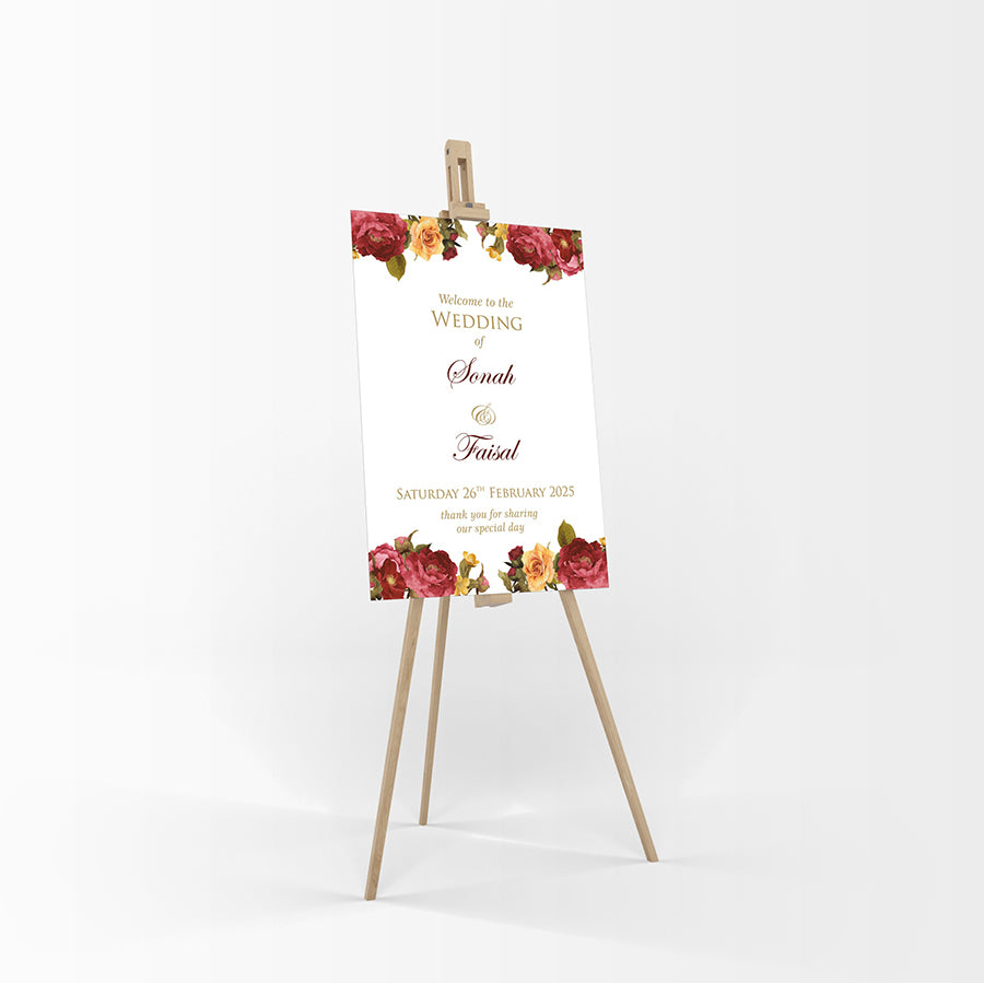 898 – A1 Mounted Welcome Poster – Shadicards.Com