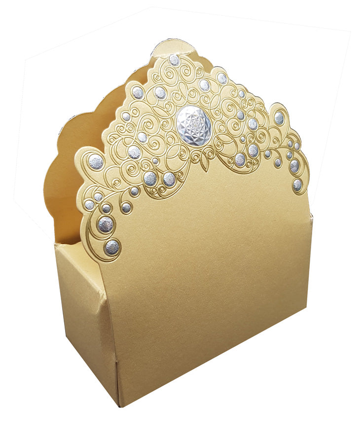LC 022 Gold Favour box – Shadicards.Com