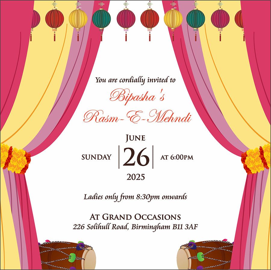 MND 323 Flat Invitation – Shadicards.Com