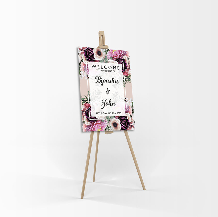 Dark Cream – A1 Mounted Welcome Poster – shadicards