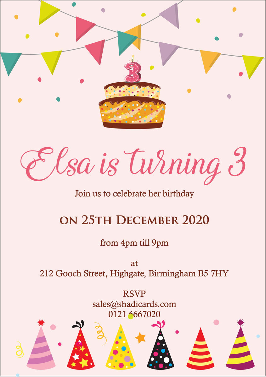 NZ 327 Birthday Invitation – Shadicards.Com