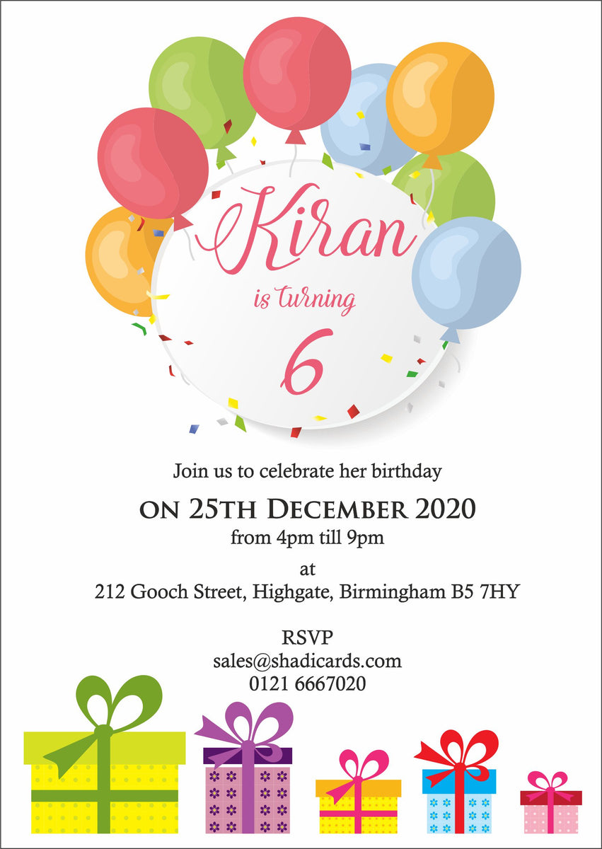 NZ 333 Birthday Invitation – Shadicards.Com