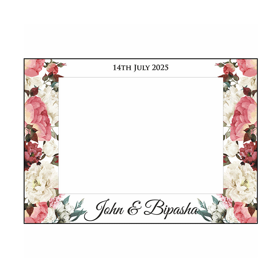 Landscape Light Floral – A1 Personalised Selfie Board – Shadicards.Com